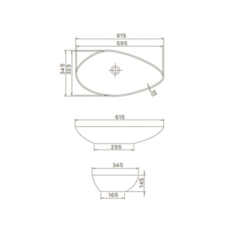 LAVABO 61X36 OLIVE KAPUĆINO