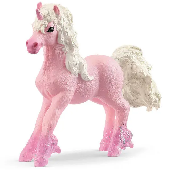 Schleich Cvetni jednorog ždrebe, Roze