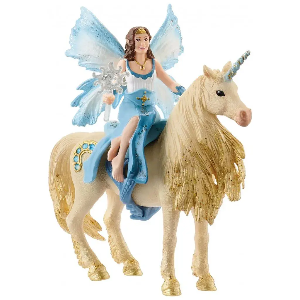 Schleich Eyela jase na zlatnom jednorogu