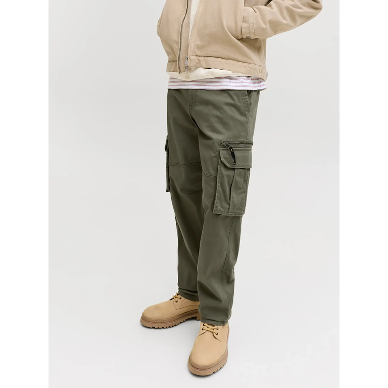 J&J Zelene Muške Pantalone JPSTKANE DOVER ZIP CARGO