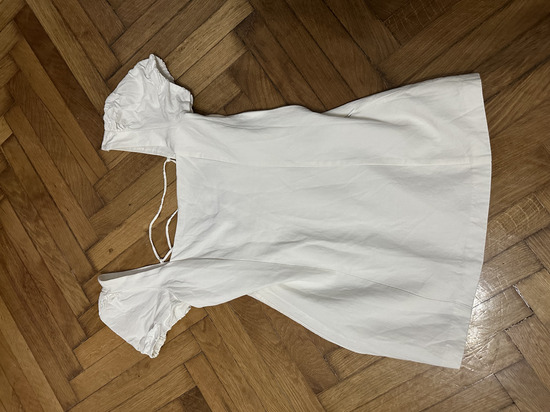 Lanena bela Zarina haljinica