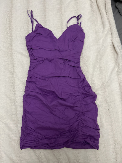 Zara mini haljina ljubicasta