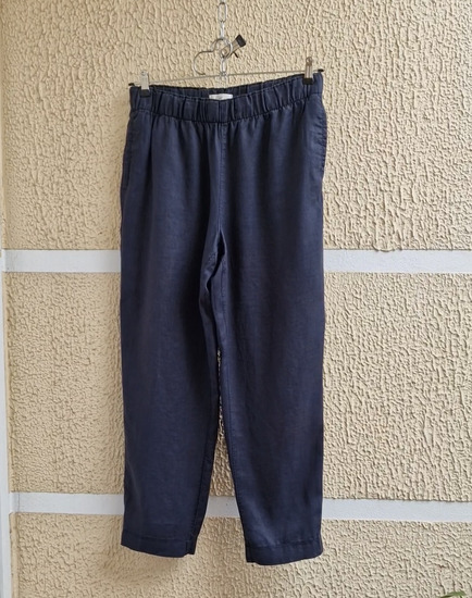 Laneni pantalone H&M L