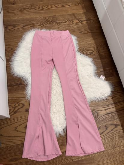Roze zvonaste pantalone – vel. S