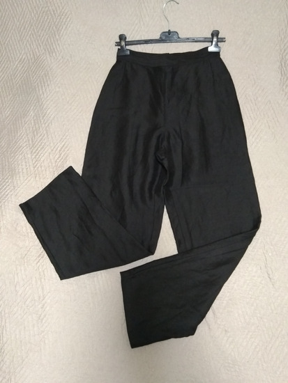 100%SIROVA SVILA,VISOK Struk Pantalone%%