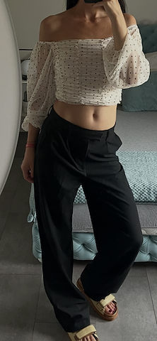 Pull&Bear crne pantalone S