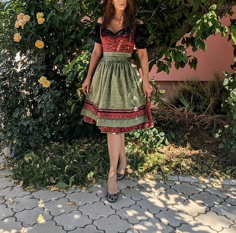 Midi dirndl haljina, vel. 36