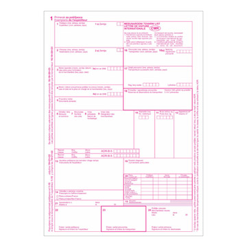 CMR MEDJUNARODNI TOVARNI LIST NCR 4889