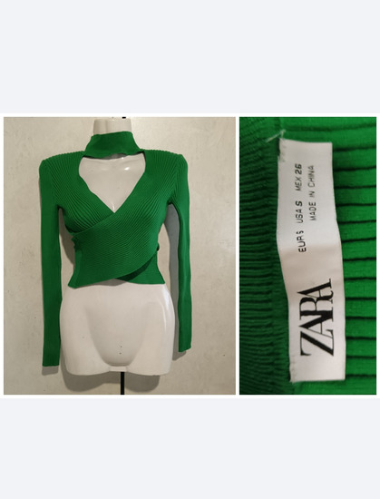 ZARA trikotazni top    XS