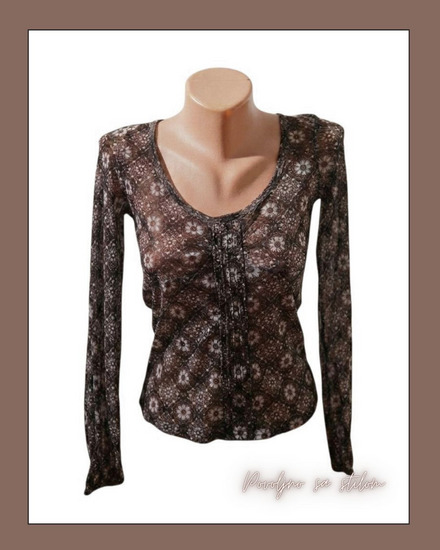 3.5. Braon cvetna bluza S Mexx