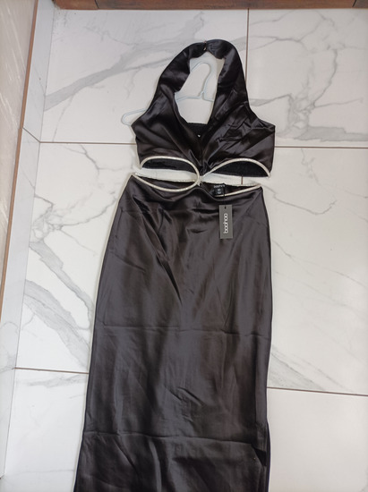 Bohoo saten haljina elegantna S/M     NOVO SA   ️