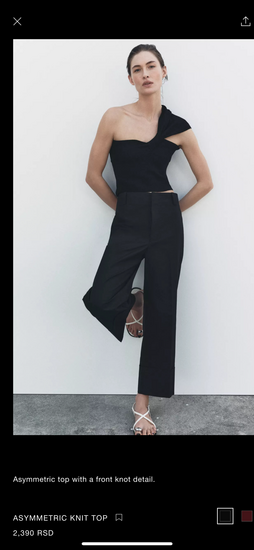 Zara asimetrican top