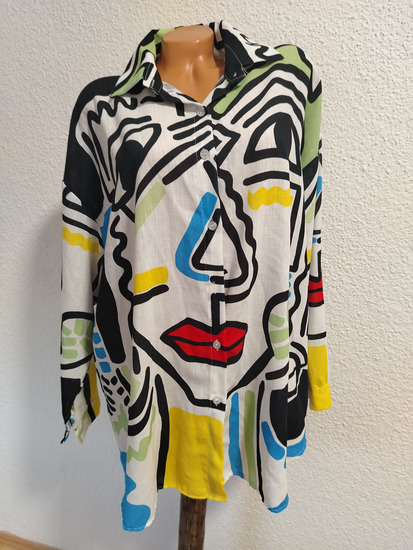 Zanimljiva košulja tunika vel. 2XL novo
