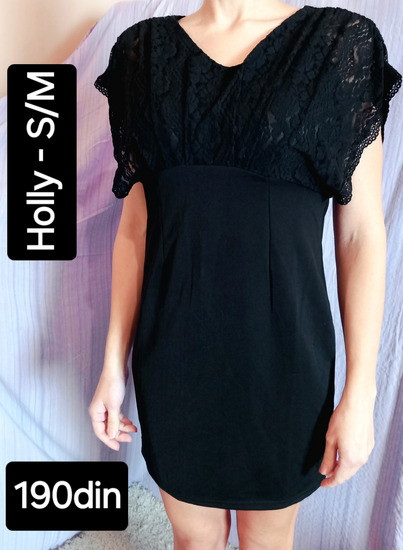 Holly haljina mini crna S/M