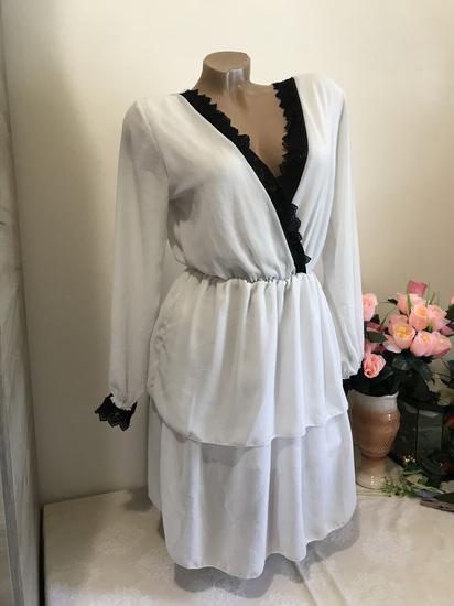 Viola moda bela haljina crna cipka S/M