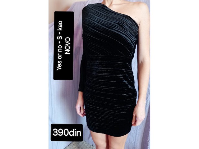 Yes or no haljina svečana crna S/36 - kao NOVO
