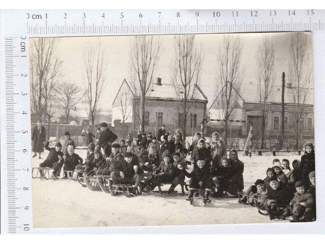 Zima, sneg, sankanje, grudvanje