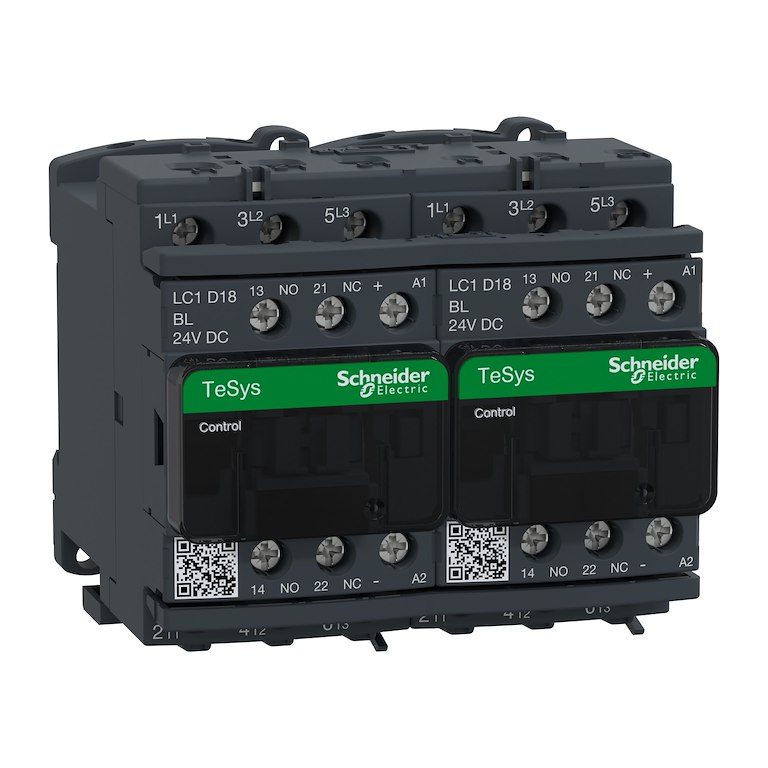 LC2D18BL KONTAKTOR REV 18A 1F+1O 24V BC LPL