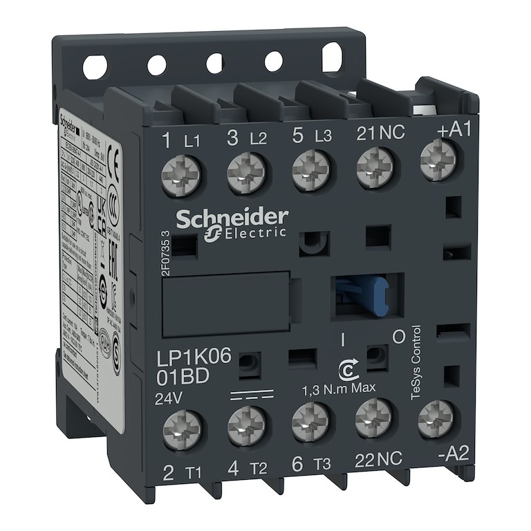 LP1K1201BD KONTAKTOR 12A 1NC 24V DC