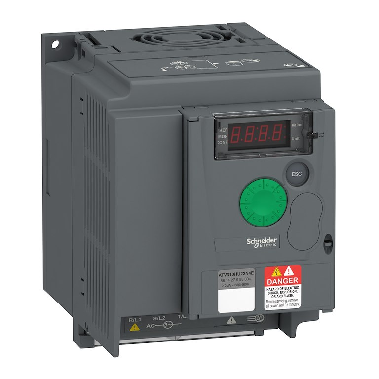 ATV310HU22N4E Frekventni regulator ATV310, 2.2 kW, 3 hp, 380...460 V, 3 phase