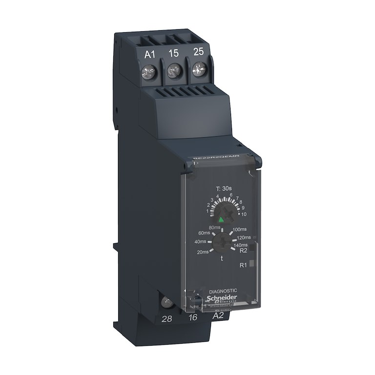 RE22R2QEMR Vremenski rele zvezda trougao 24-240V AC/DC 2C/O 0,3-30s