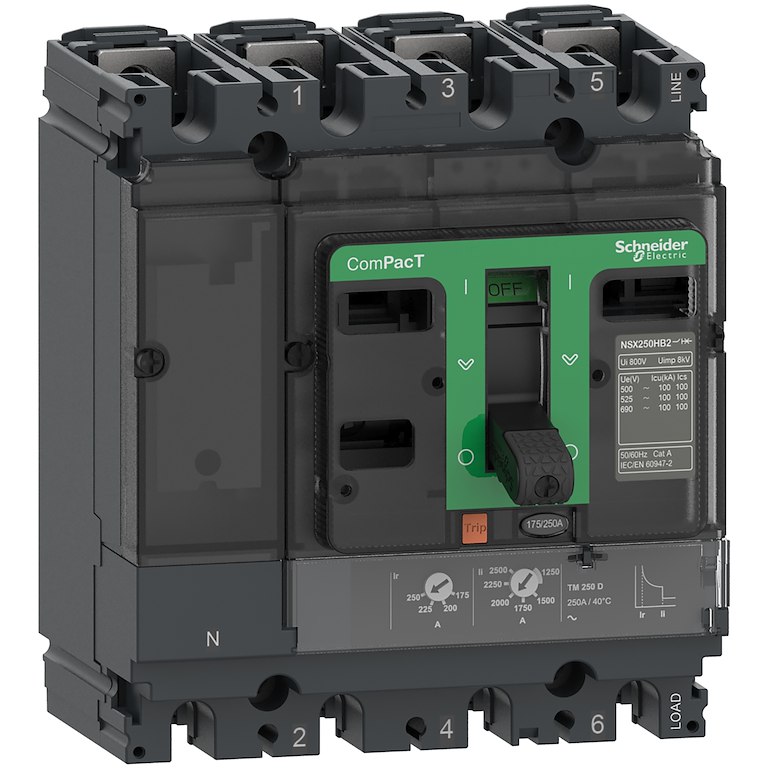 C10F4TM040 PREKIDAČ NSX100F 36kA AC 4P4D 40A TMD