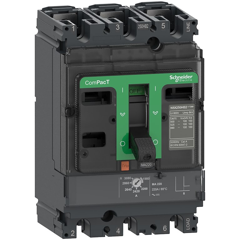 C10N3MA013 PREKIDAČ NSX100N 50kA AC 3P3D 12.5A MA