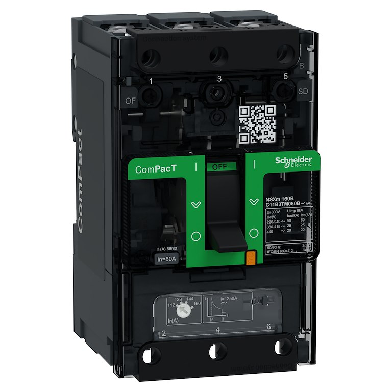 C11B3TM080B PREKIDAČ NSXm100B 25kA 3P 80A TMD