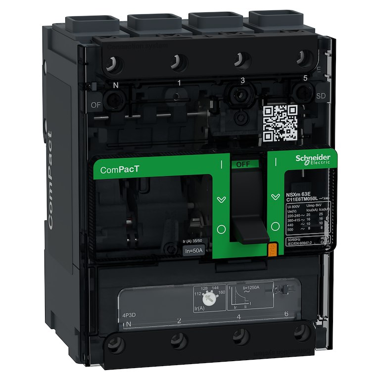 C11E6TM050L PREKIDAČ NSXm100E 16kA 4P3D 50A TMD El