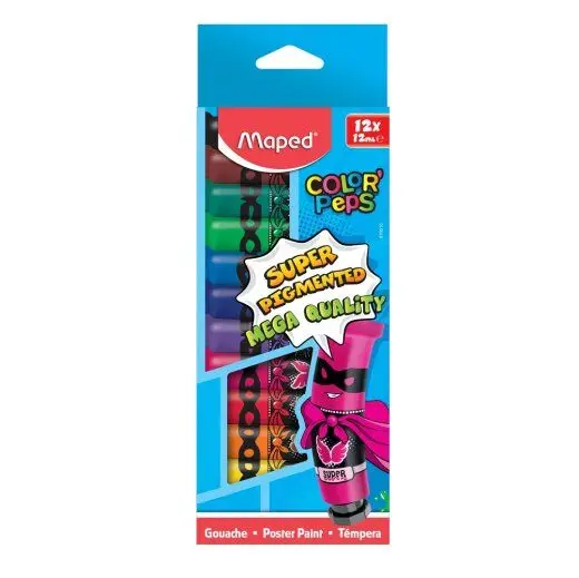 Maped tempera boјe /12 12 ml kutiјa 810510