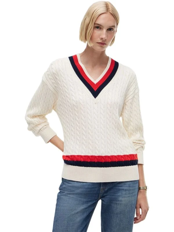 Tommy Hilfiger - Ženski džemper sa V izrezom