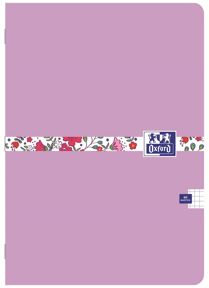 Oxford Sveska A5 Floral, Lavanda