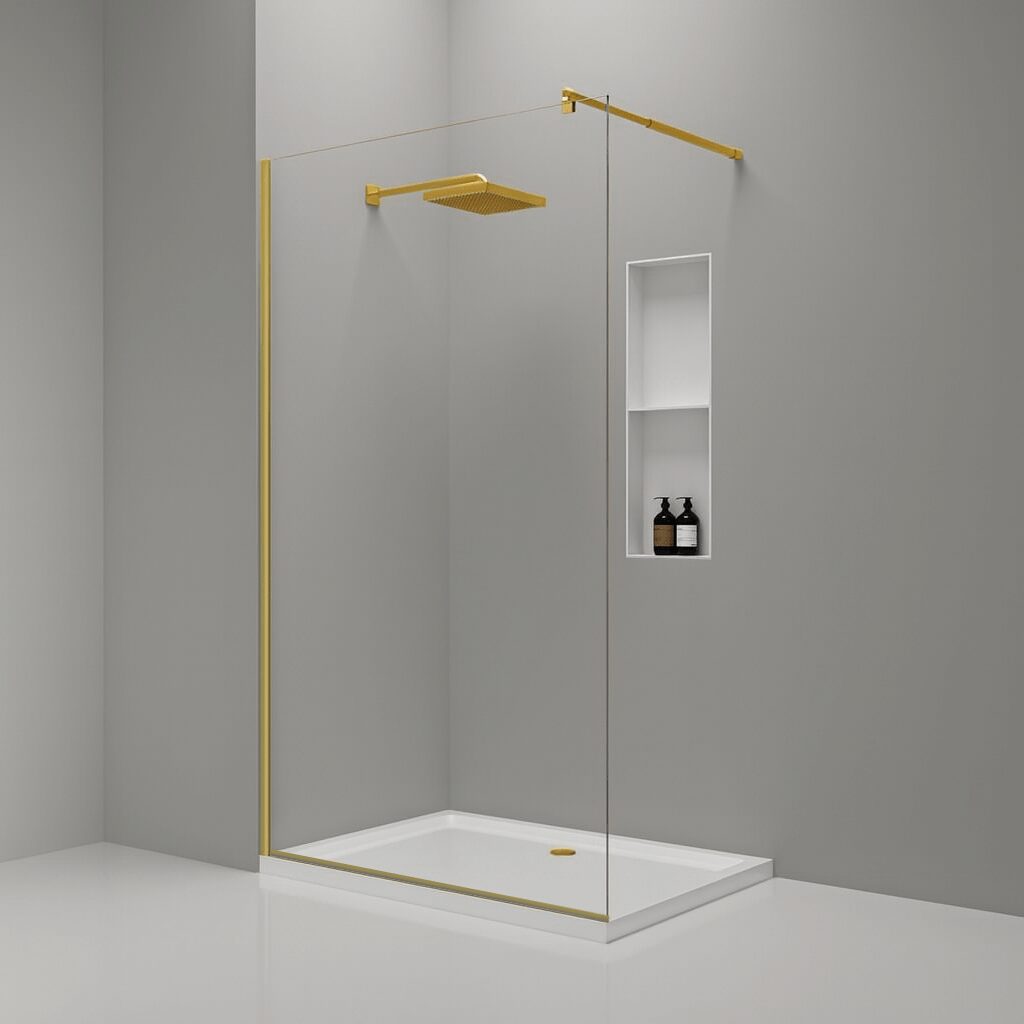 Tuš paravan Semper Walk-in 90cm Gold
