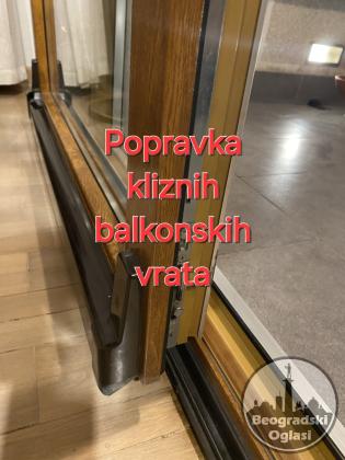 Popravka kliznih vrata 0644931300 balkonskih