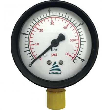 Manometar glicerinski 0-7 bara - 1/4" POLLINO PLAST