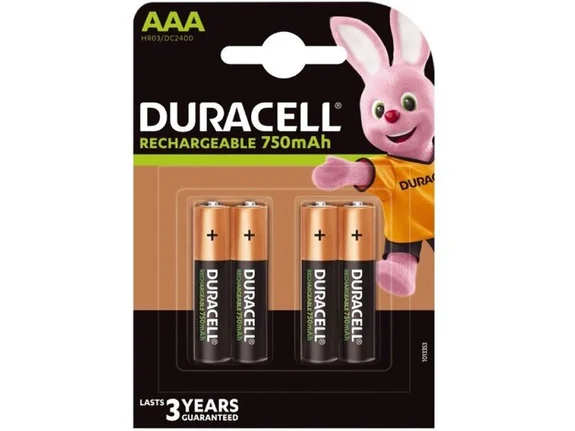 Duracell Punjiva baterija AAA 750mAh