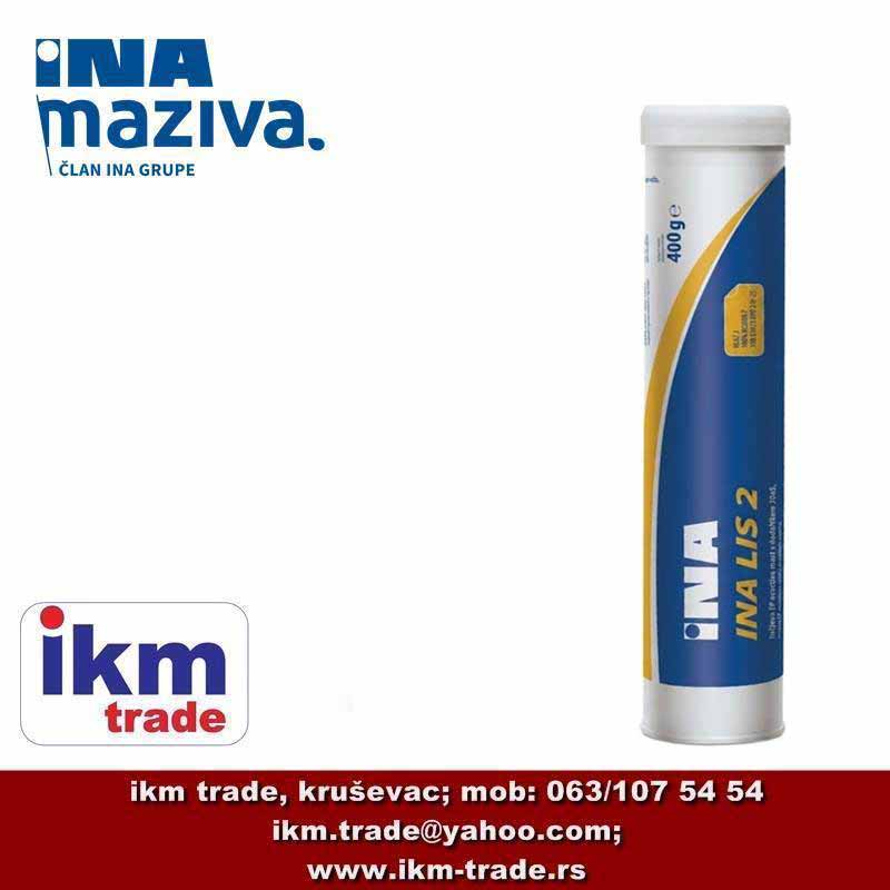 INA LIS 2 400g Eurokartuš – Litijumska mast NLGI 2