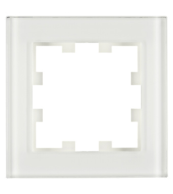 Okvir jednostruki, stakleno beli, VISIO 55
VISIO S 55 (55x55), ABS, ROHS, stakleno beli