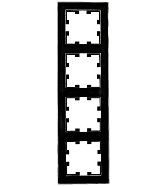 Okvir četvorostruki, stakleno crni, VISIO 55
VISIO S 55 (55x55), ABS, ROHS, stakleno crni