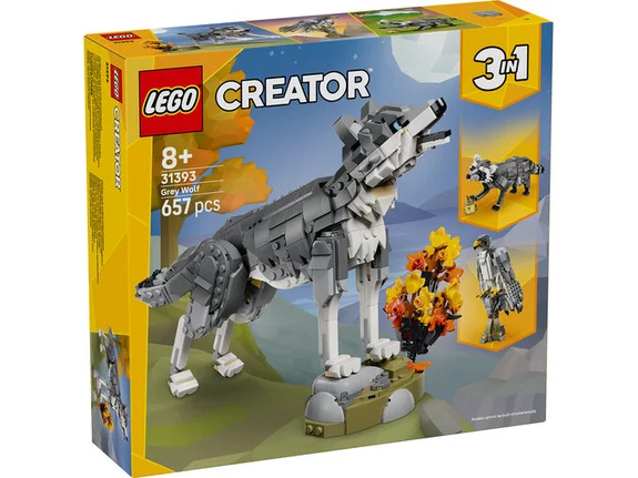 LEGO Šumske životinje: Sivi vuk 31393