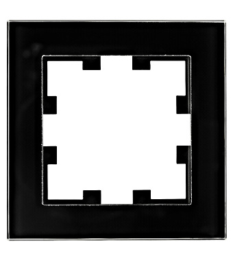 Okvir jednostruki, stakleno crni, VISIO 55
VISIO S 55 (55x55), ABS, ROHS, stakleno crni
