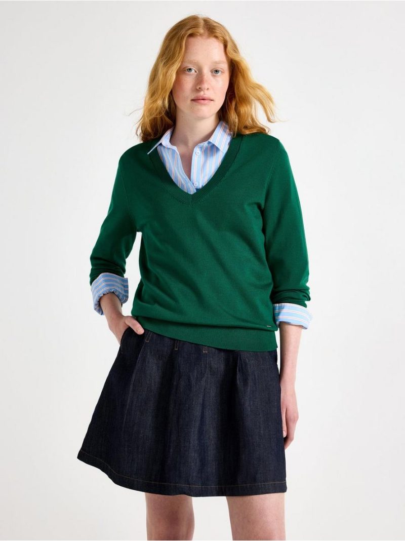 Džemper – Fine-knit v-neck jumper