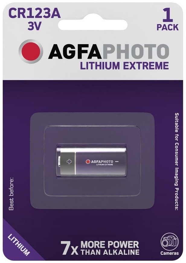 Litium foto baterija ljubic.3V CR123A B1 AgfaPhoto