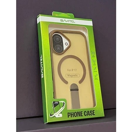 iPhone 17 Bavitel MagSafe sa naslonom braon