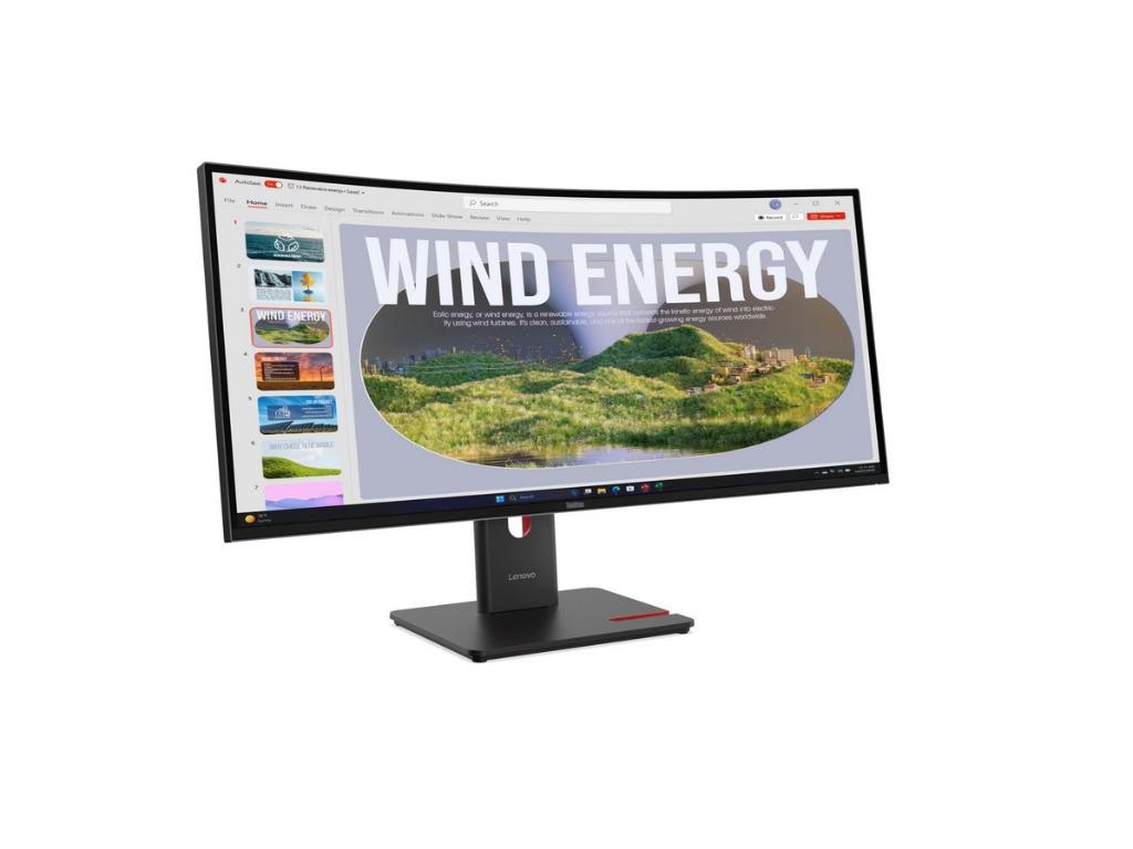 Monitor LENOVOThinkVision T34WD-40 34"/VA/3440x1440/120Hz/4ms/2x USB-C,1xDP,3xUSB/Tilt, Swivel, Heig