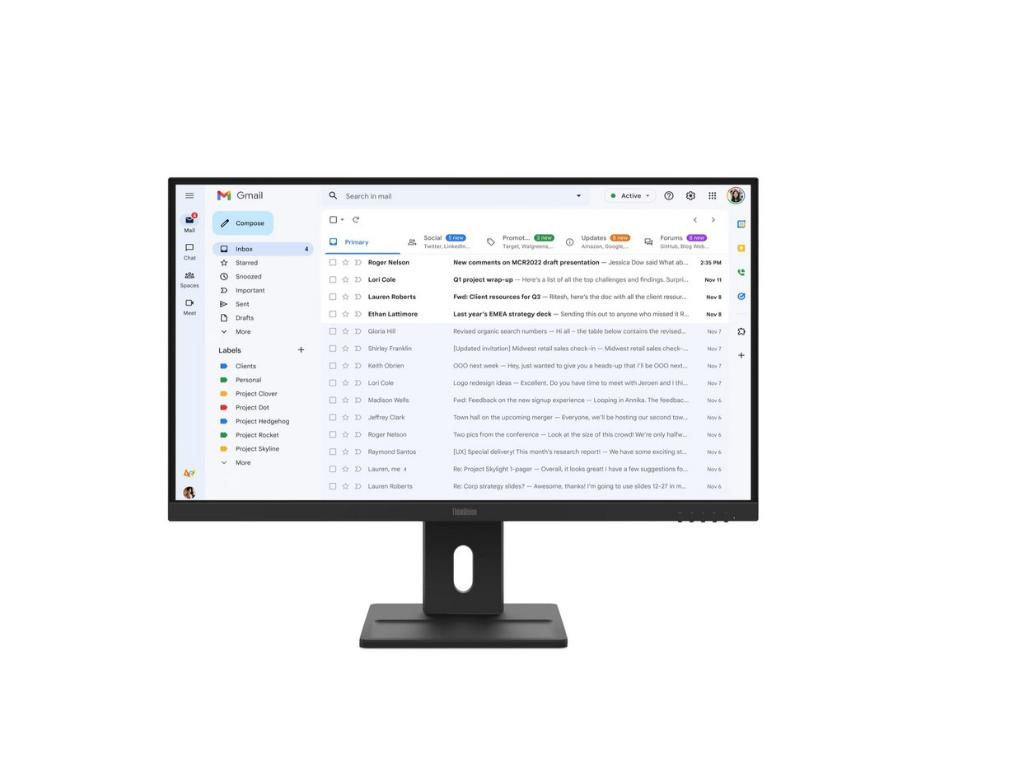Monitor LENOVO ThinkVision E27-40 27"/IPS/1920x1080/100Hz/4ms/1x HDMI; 1x DP; 1x VGA/Tilt, Swivel, P