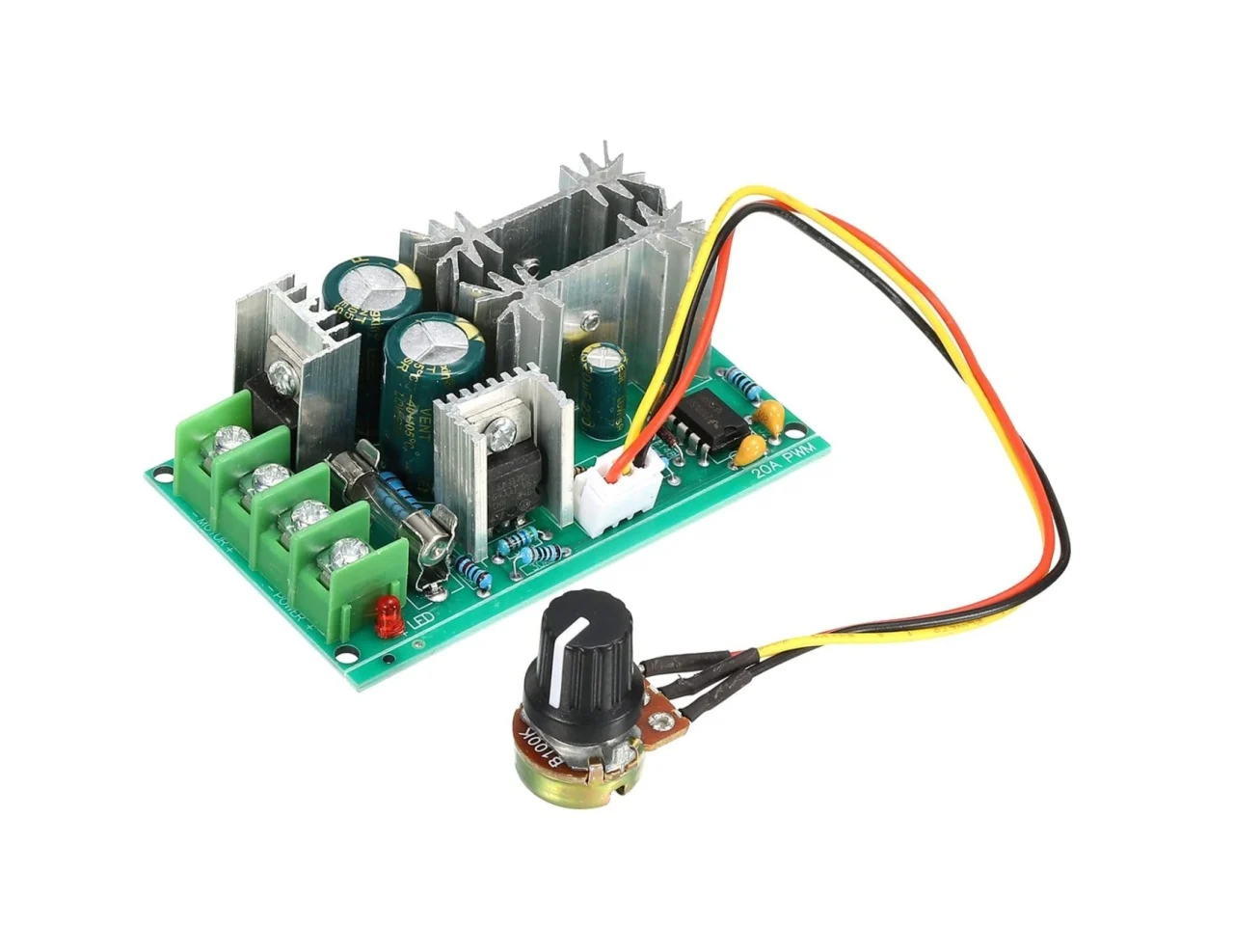 PWM Regulator Brzine DC Motora 10-60V 20A 1200W sa Potenciometrom