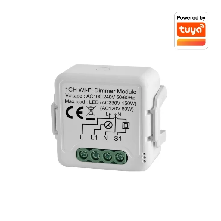 Pametni Wi-Fi dimer modul za svetlo 150W za ugradnju u doznu - Tuya / Smart Life