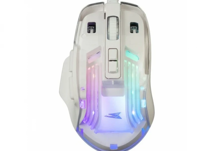 Gaming miš Baracuda ANGLERFISH BGM 062 Transparent/White