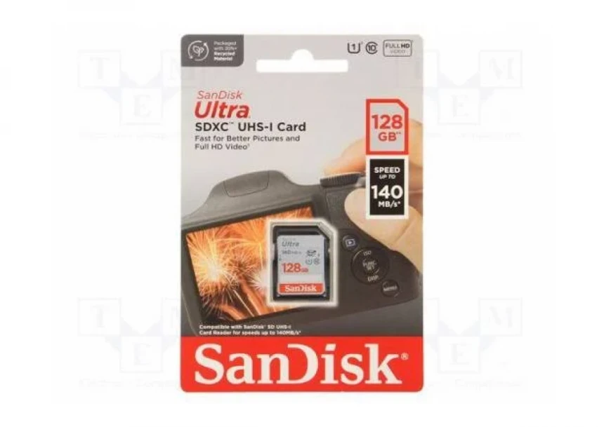 SDXC Ultra SanDisk 128GB Ultra, SDSDUNB-128G-GN6IN